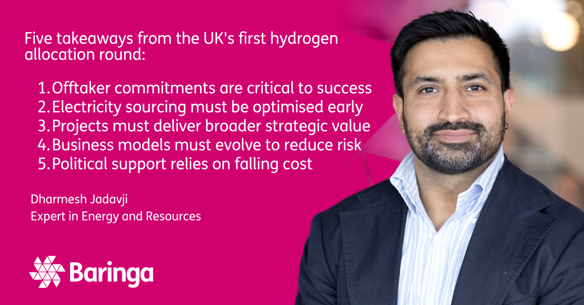 Five takeaways from the UK's first hydrogen allocation round | Baringa