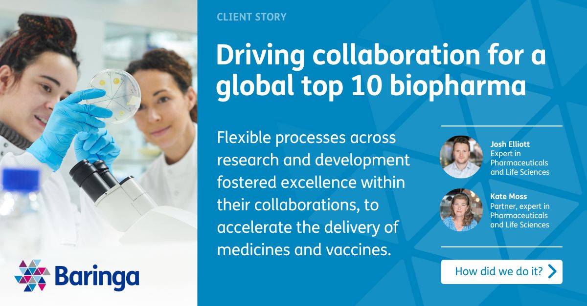Partnering framework for a global biopharma | Baringa