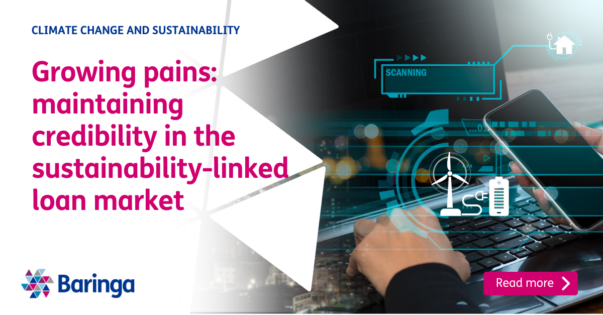 Sustainability-linked loan market credibility | Baringa